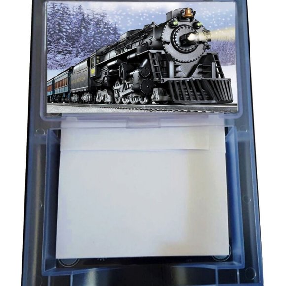 Holiday | The Polar Express Classic Steam Train Note Pad Memo Holder ...